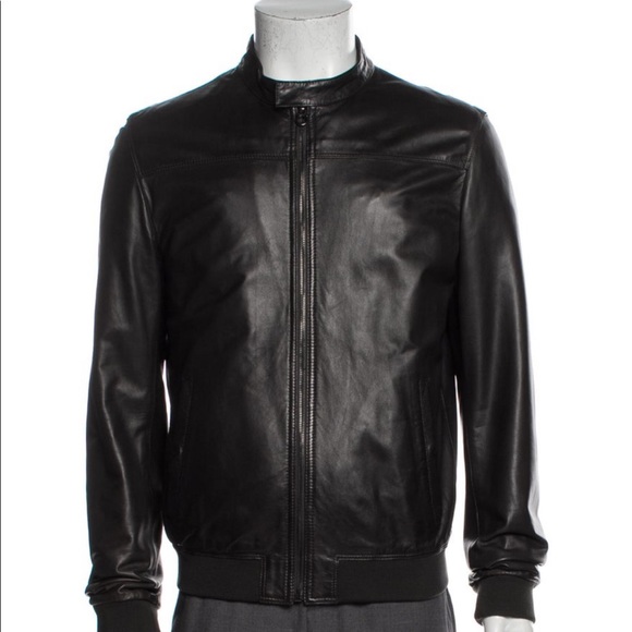 Salvatore Ferragamo | Jackets & Coats | Salvatore Ferragamo Leather ...